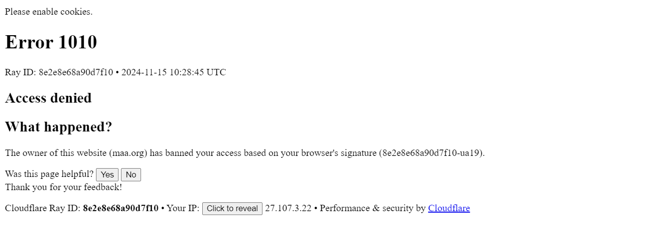 Cloudflare Error Code 1010 Explained: Causes, Fixes, and Network